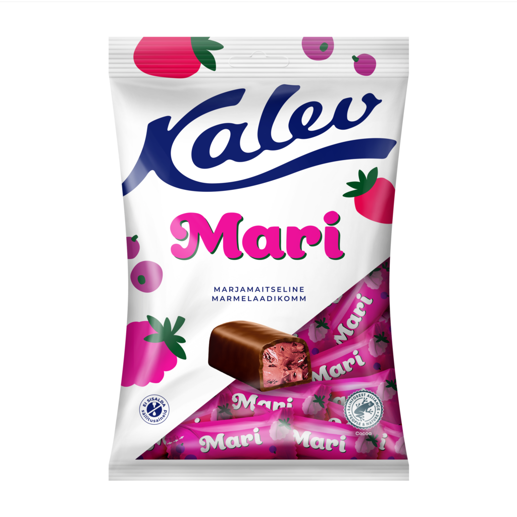 Kalev Mari berry-flavoured jelly candies 175g - Orkla pood