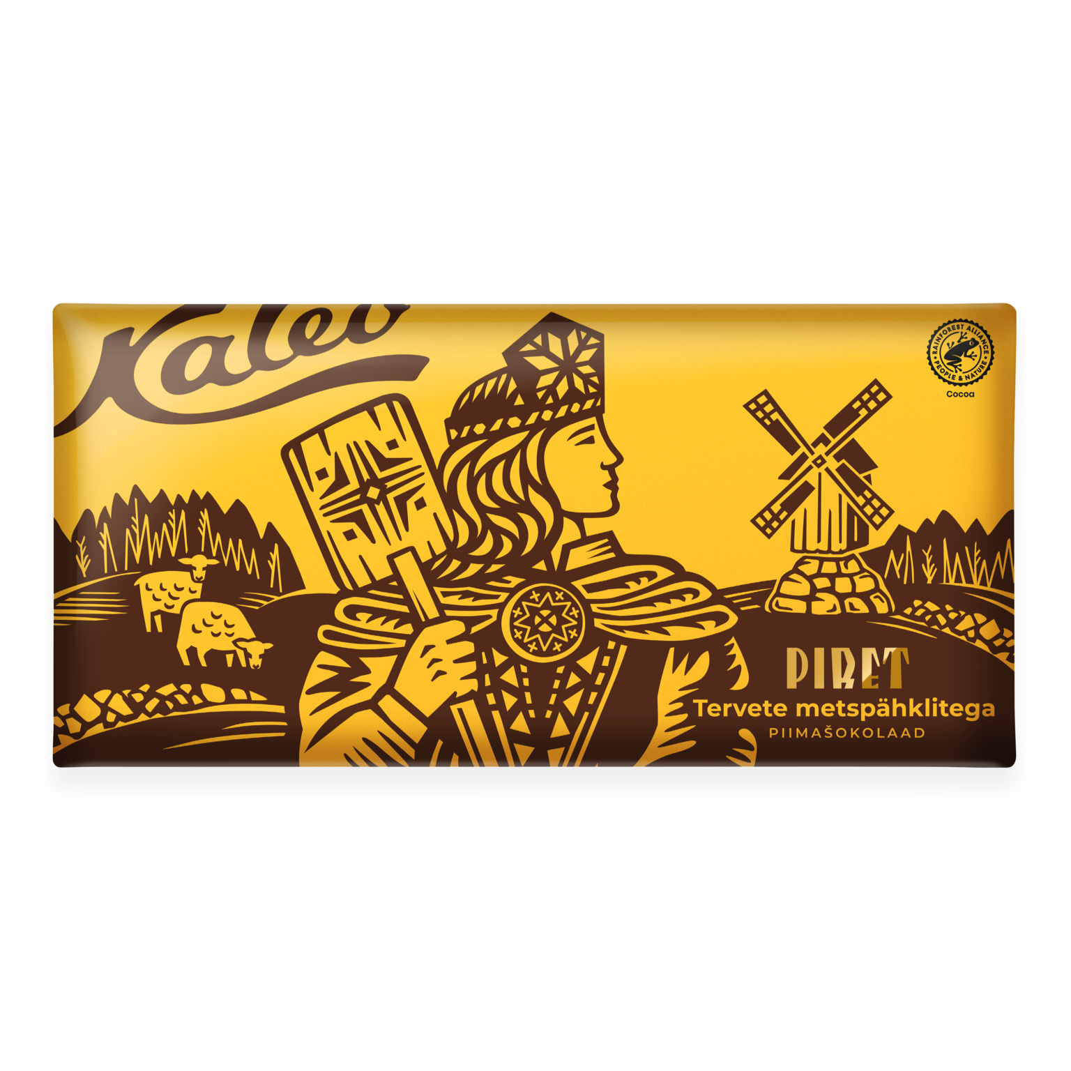 Kalev Piret Piimašokolaad Tervete Metspähklitega 300g Orkla Pood