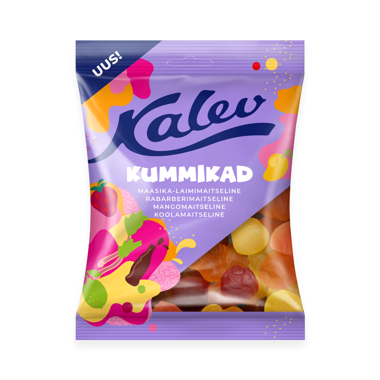 Kalev Kummikad rõõmsate kummikommide segu 120g - Orkla pood