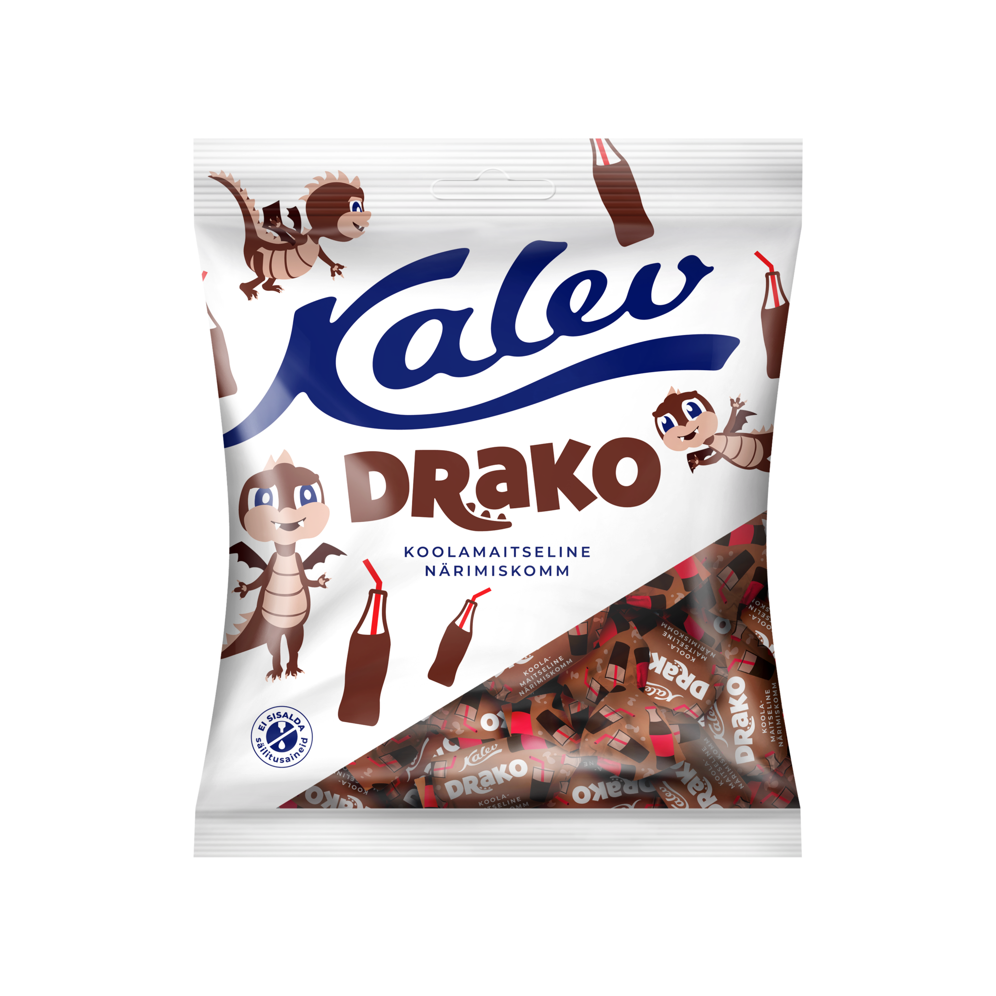 Kalev Drako koolamaitselised närimiskommid 110g - Orkla pood