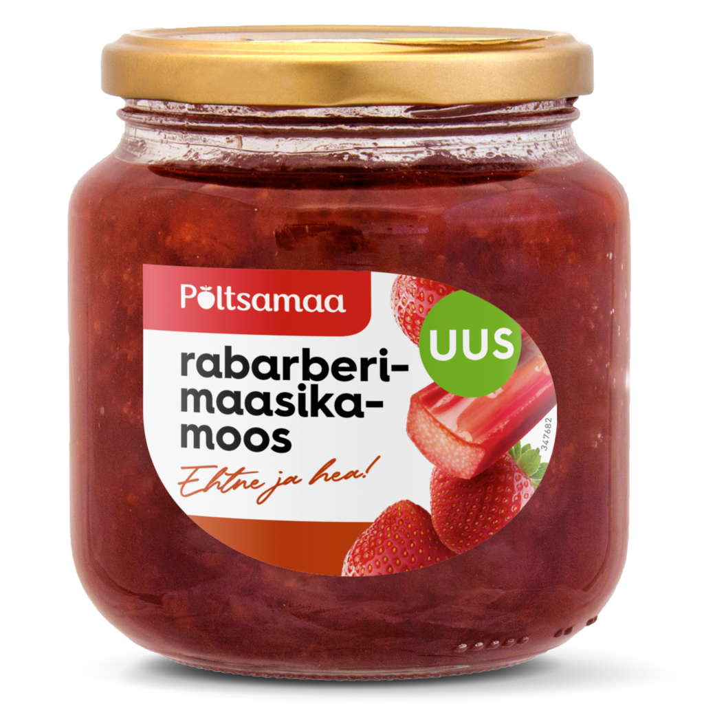 Põltsamaa rabarberi-maasikamoos 600g - Orkla pood