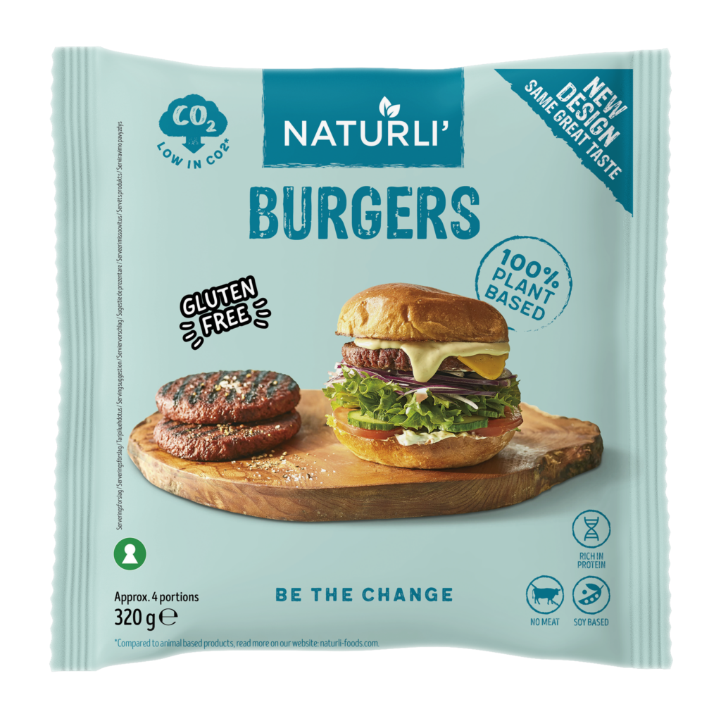 Naturli Vegan Burger from Soy Protein 320g - Orkla pood