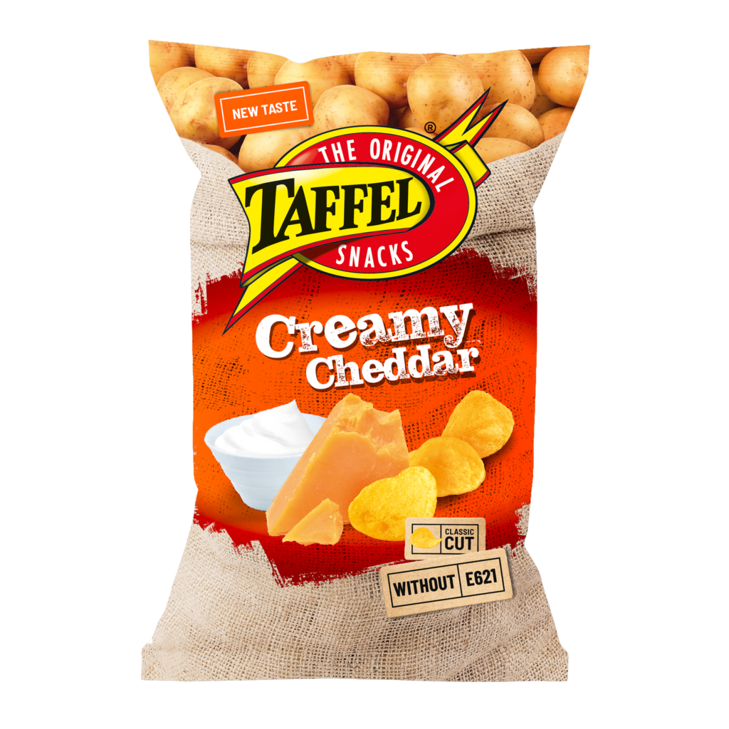 Taffel Cheddari juustu maitselised siledad kartulilaastud 180g - Orkla pood
